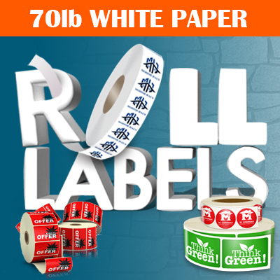 Roll Labels Printed in Full Color on 70lb Adhesive Paper Stock by Elite ...