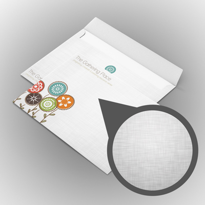 Linen Envelopes Offset Printed in Full Color on 70lb White Laid Linen ...