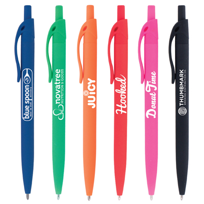 Soft Touch Pens Custom Printed with Your Company Logo