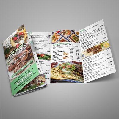 Take Out Menus Custom Printed For Restaurants To-Go Menus